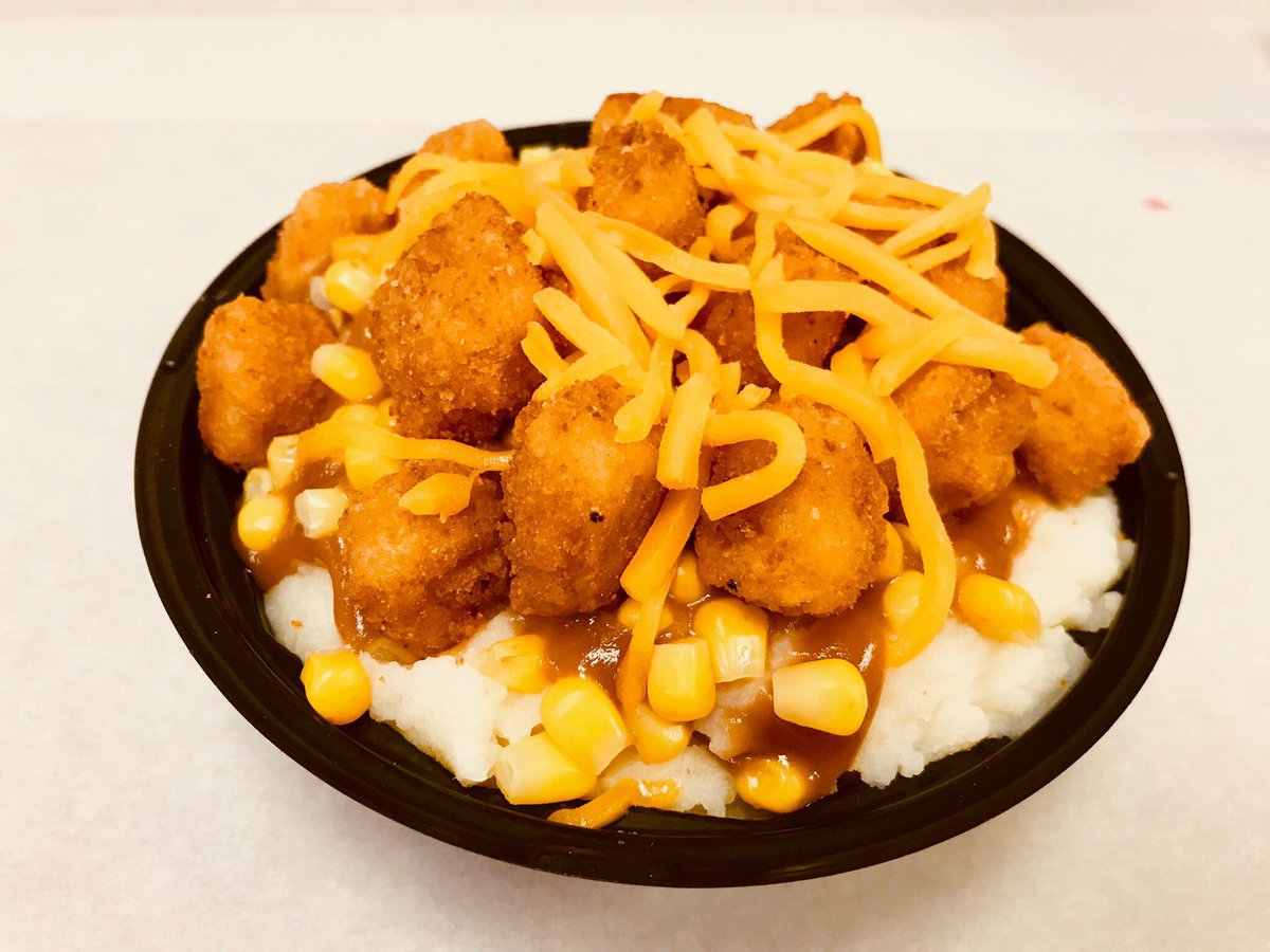 Popcorn Chicken School Lunch
