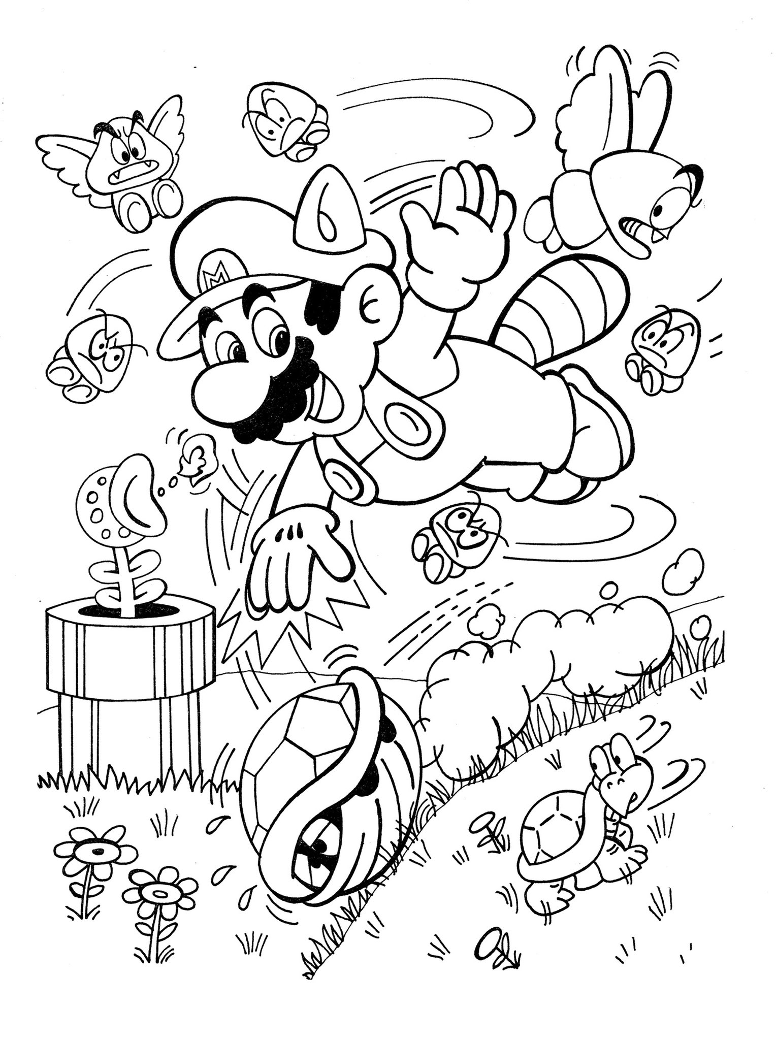 Super Mario Bros 3 Coloring Pages Super Mario Bros Coloring Pages