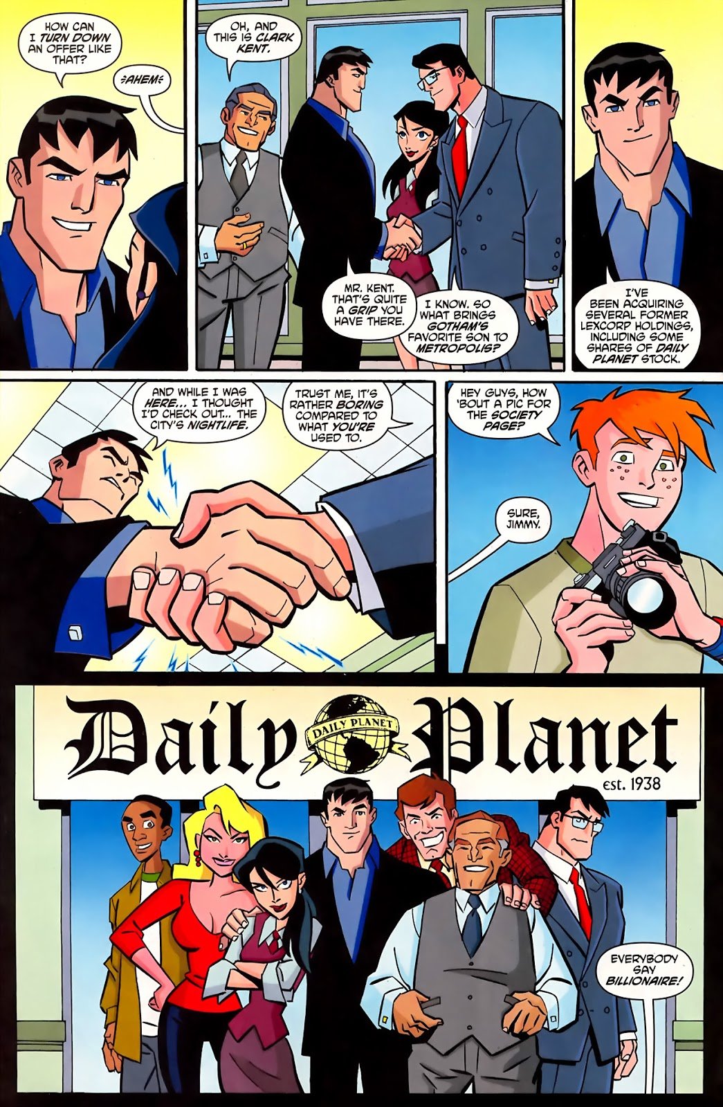 Bruce Wayne And Clark Kent Comic