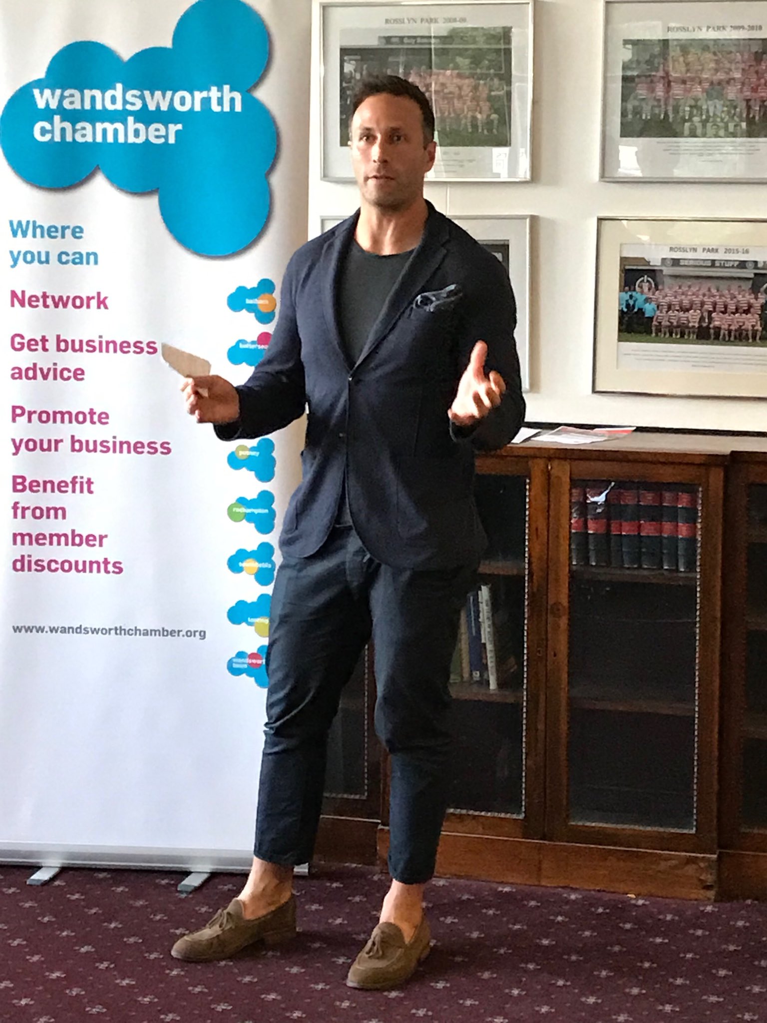 Tim Blythe on Twitter: "⁦@rosslynpark⁩ MD, Dom Shabbo, addresses members of @Wandsworth ...