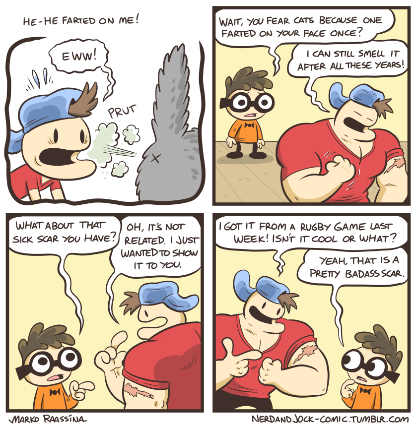 「Nerd and Jock Ep 60, finale of Stalker arc! Took me a while 」Marko ...