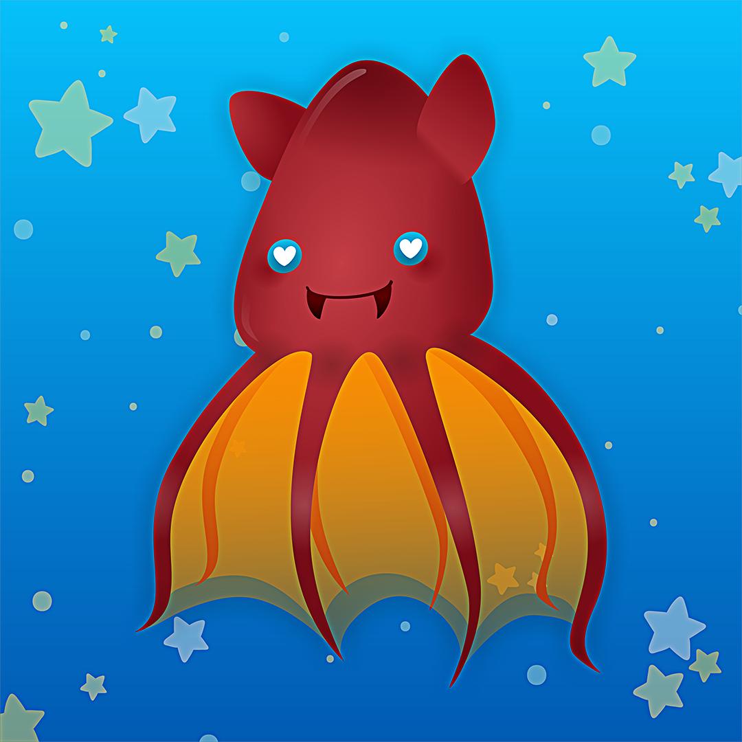 Vampire Squid From Hell Drawing