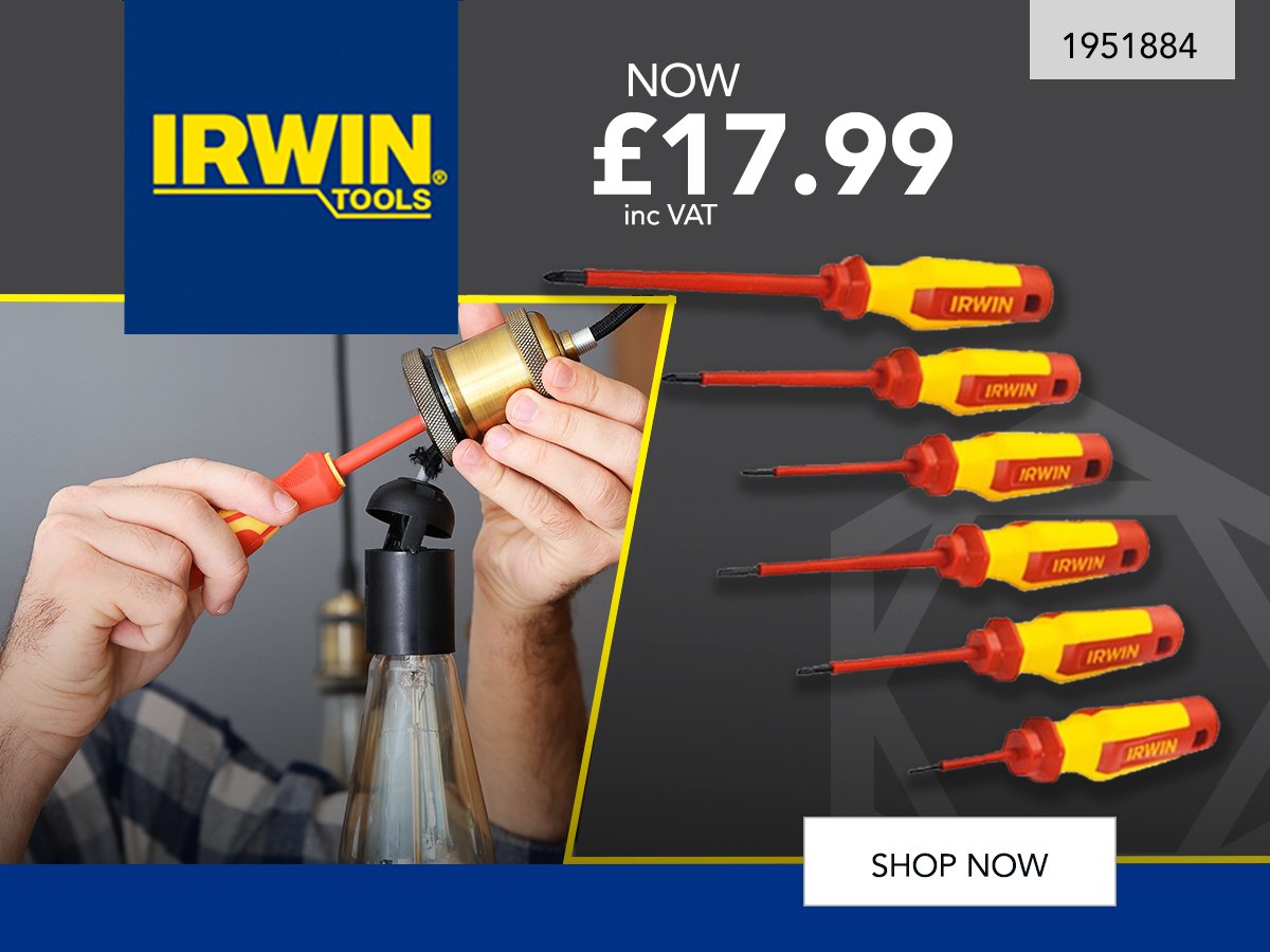 ToolStore UK on Twitter: "The IRWIN Tools 1951884 VDE ProComfort Screwdriver Set has 6 pieces in ...
