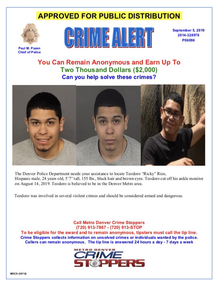 Denver Police Dept On Twitter Denver This Suspect Is Armed And