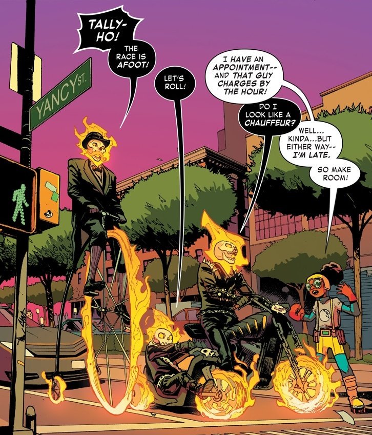 If you could have Ghost Rider ride any mount/vehicle from any media ...