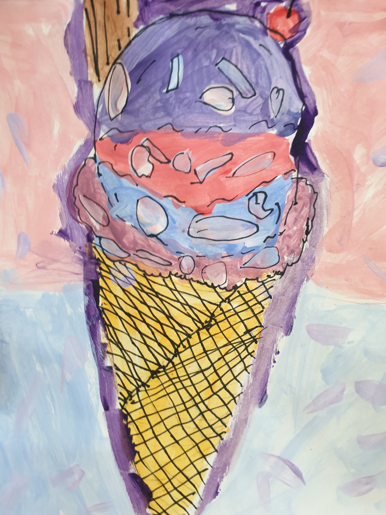 Andy Warhol Pop Art Ice Cream