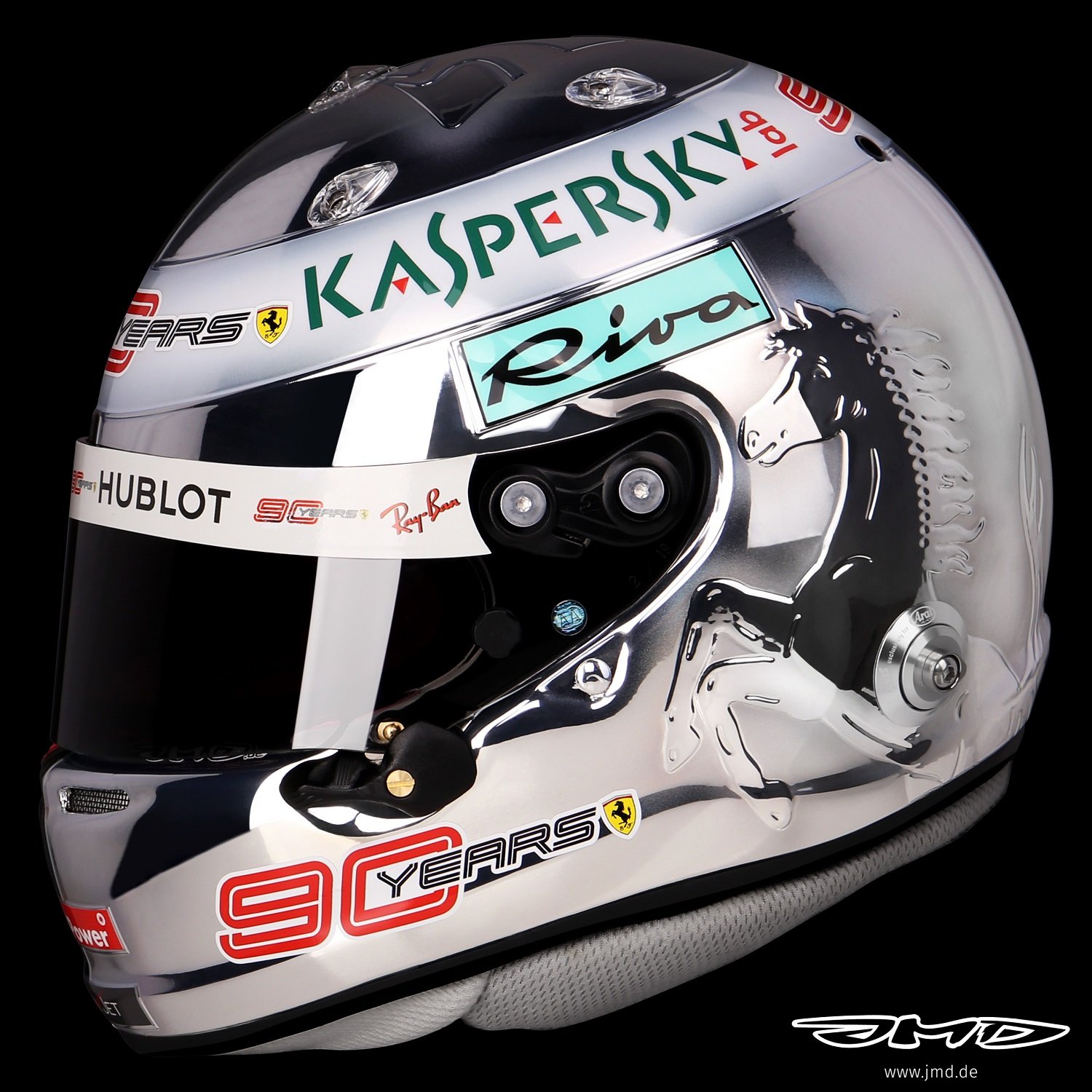 In pictures: Sebastian Vettel's special Ferrari helmet design for the ... In pictures: Sebastian Vettel's special Ferrari helmet design for the ...