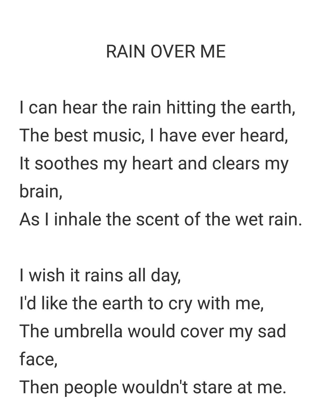 Rain Over Me Lyrics
