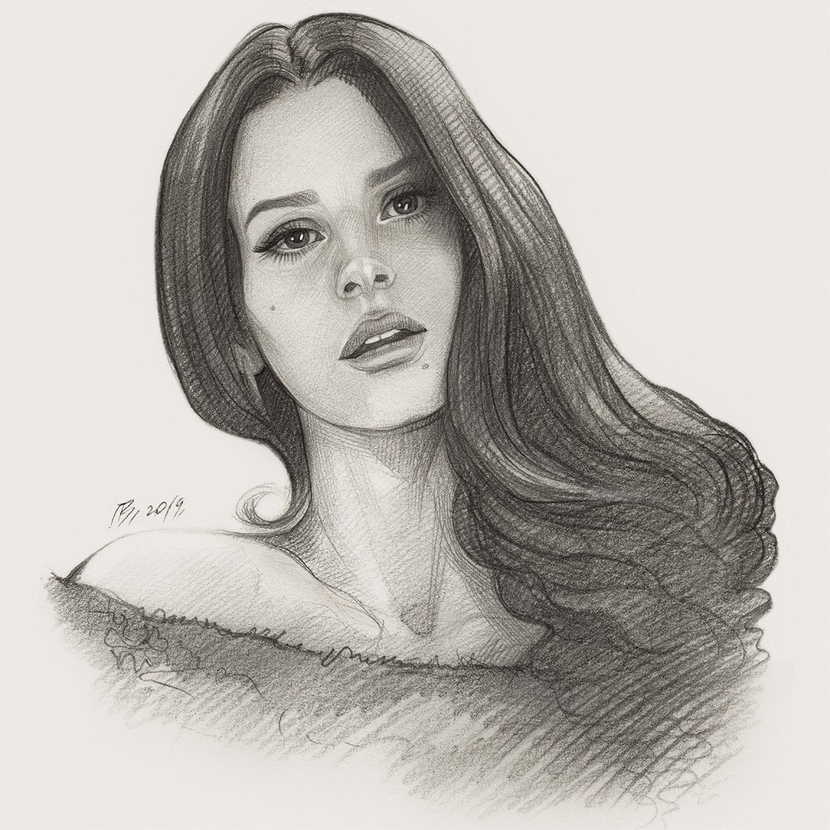 Lana Del Rey Drawing Step By Step