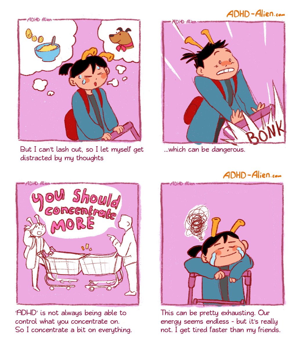 「When everything demands your attention equally and you need 」Pina ADHD ...