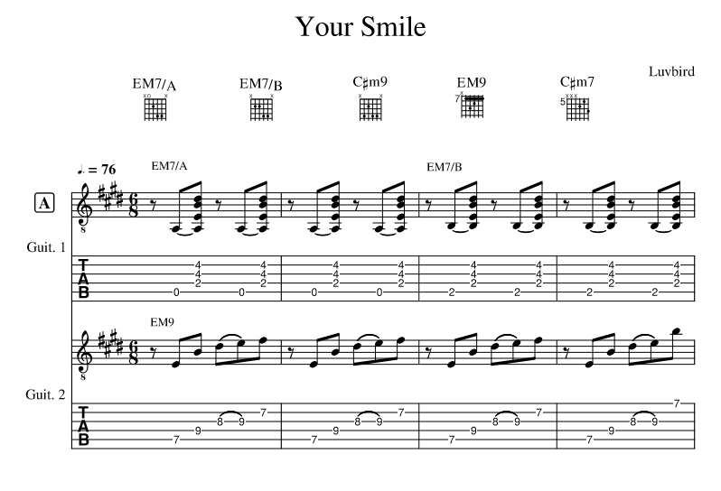 Guitar Chords For Smile