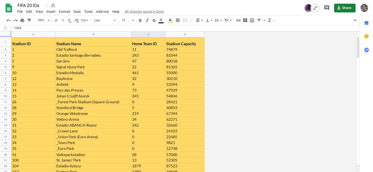 FIFER Mods on Twitter: "Base ID sheet done :) More will be added in the future!…