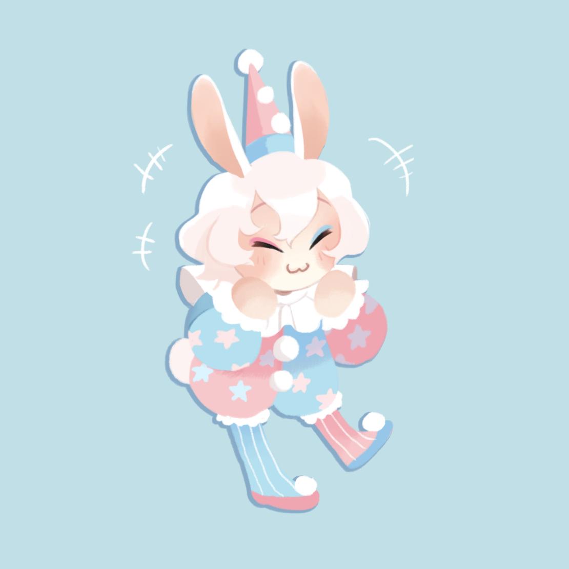 Cartoon Clown Bunny