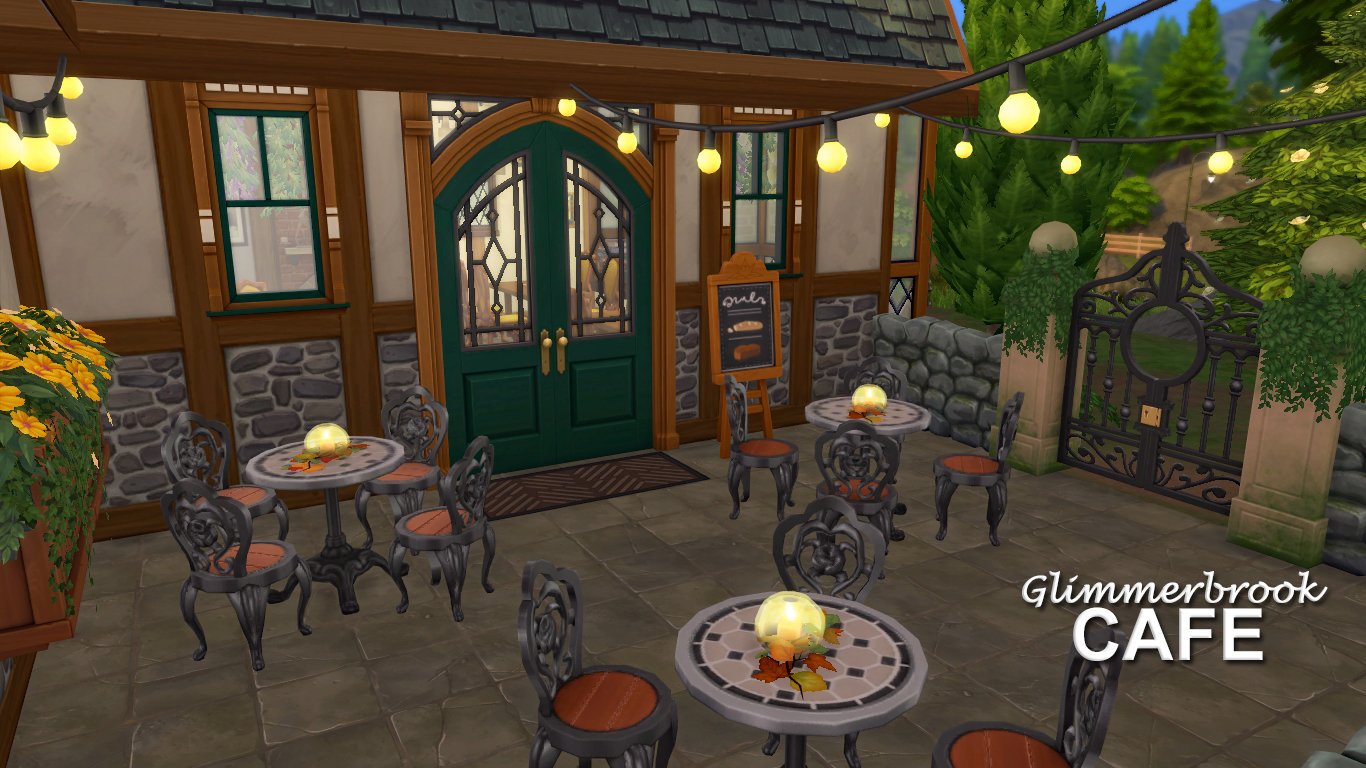 🍎 Roxxy Sims 📚 on Twitter: "The Glimmerbrook Café ☕ It can be used as a restaurant or a ...