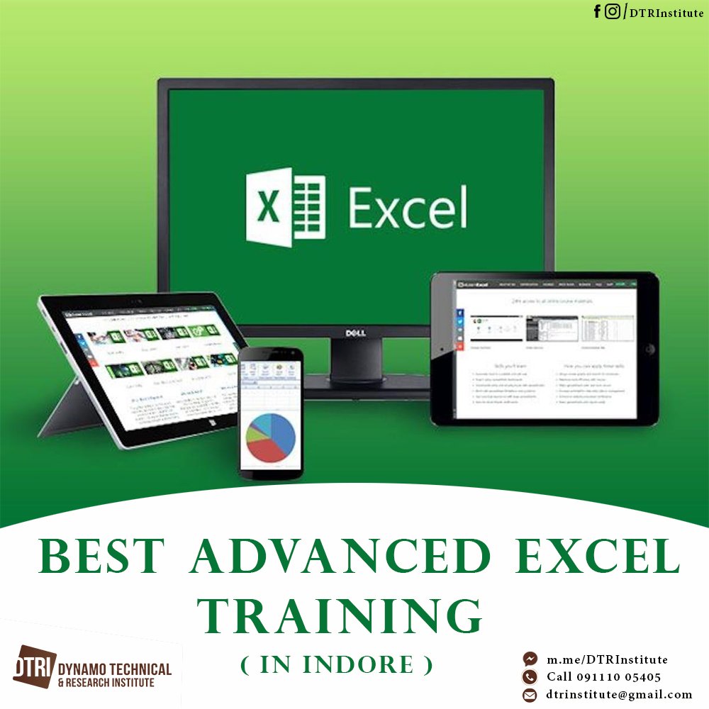 Dynamo Technical & Research Institute on Twitter: "We've launched Advanced excel training ...