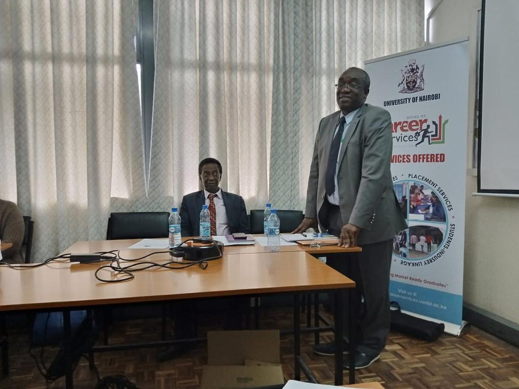 UoN Office of Career Services on Twitter: "Prof. Bernard Aduda, Principal and Prof. Onyari ...