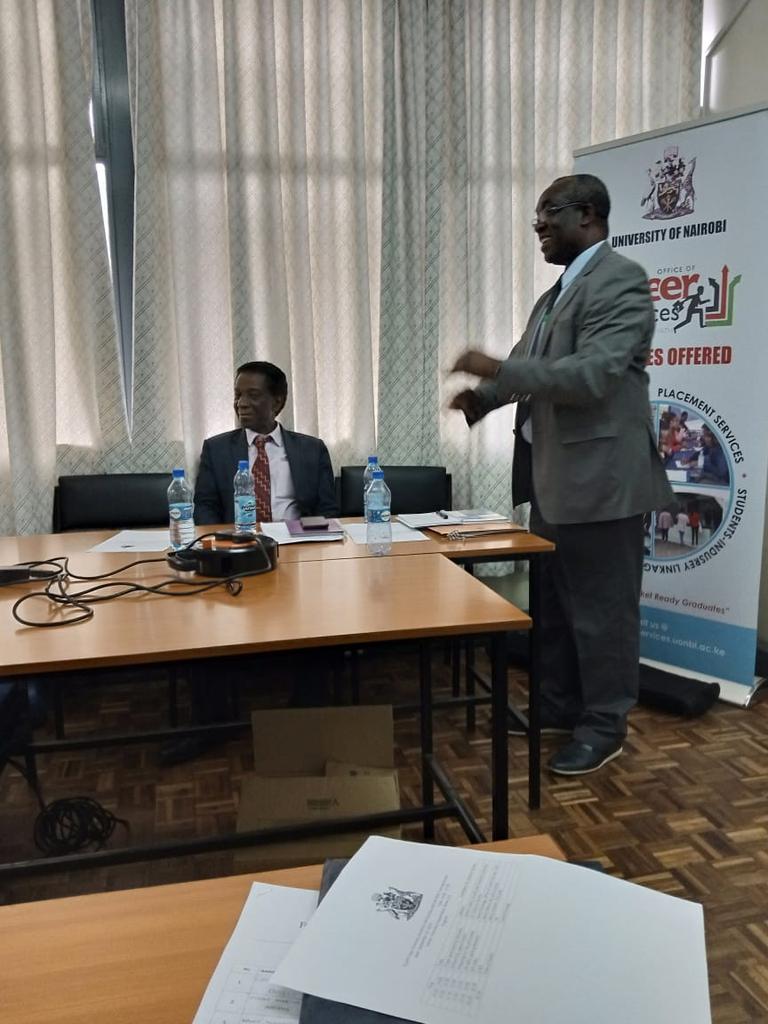 UoN Office of Career Services on Twitter: "Prof. Bernard Aduda, Principal and Prof. Onyari ...