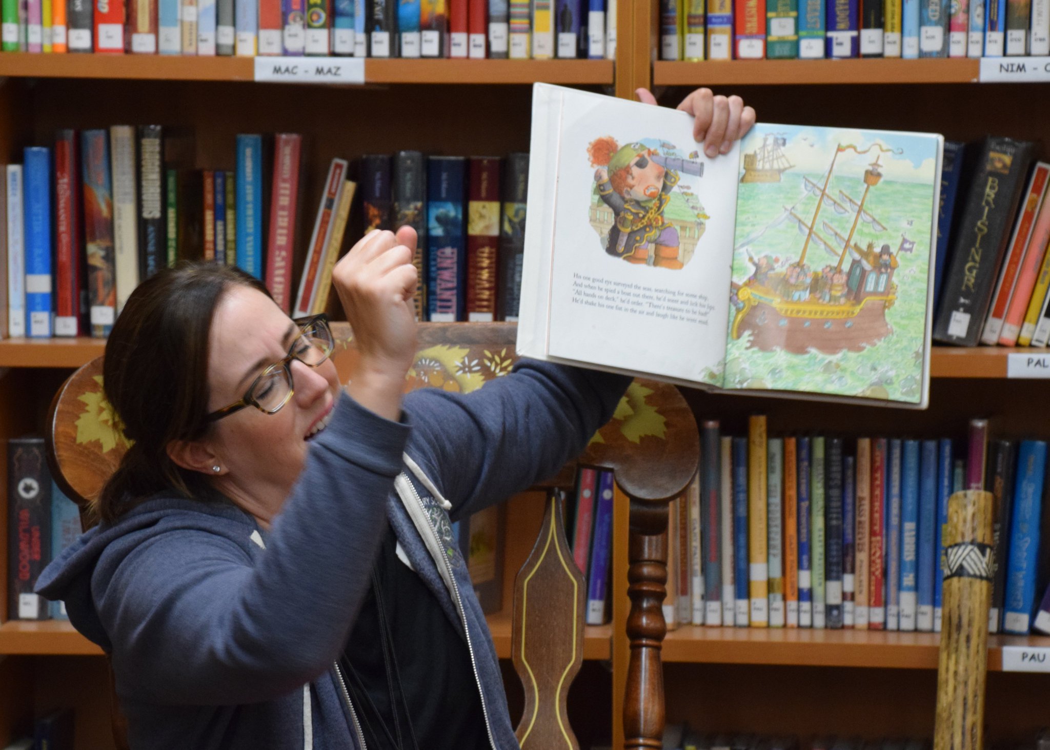 olympiaschools on Twitter: "Pioneer ES's library was full of pirate ...