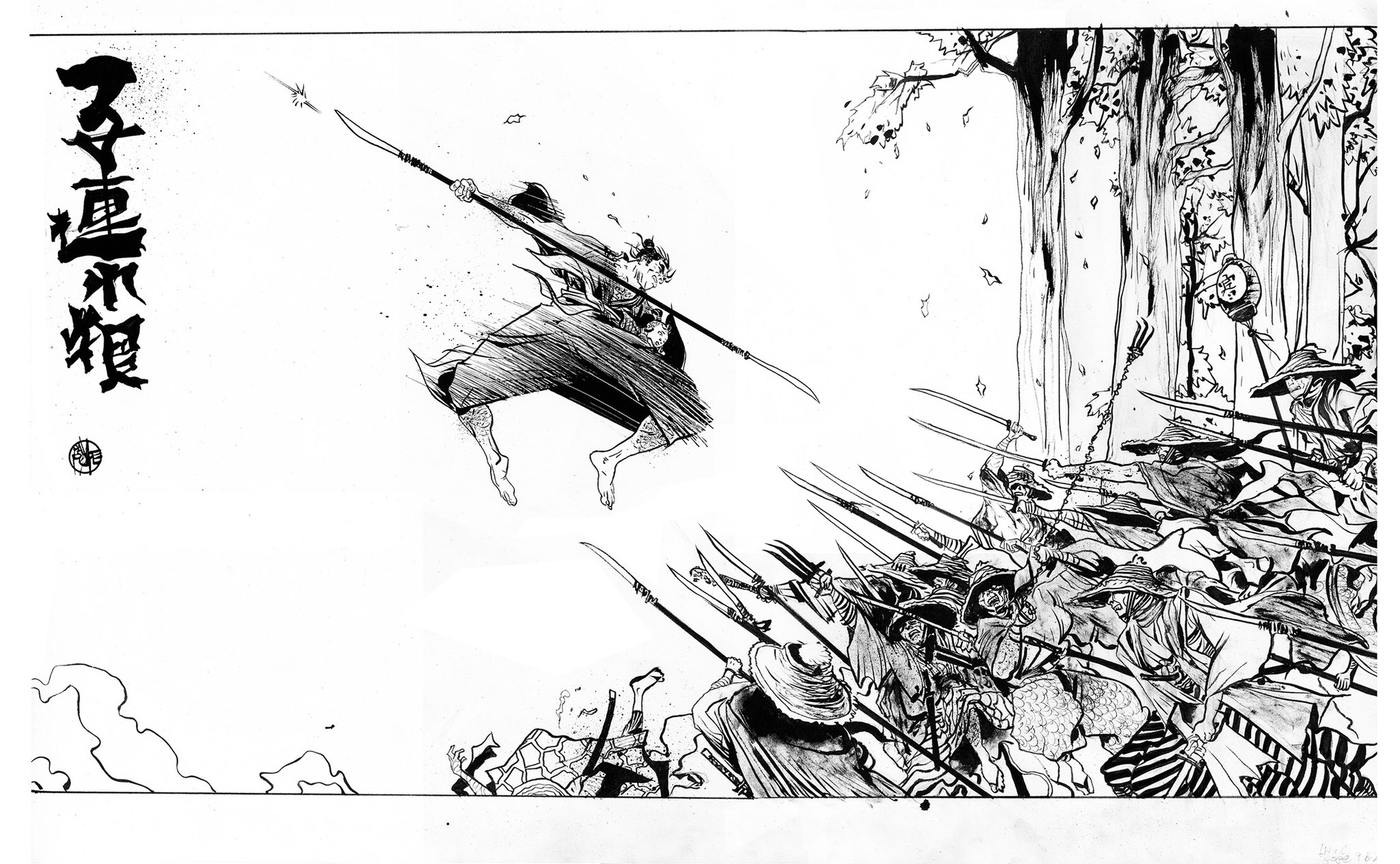 Felix Comic Art on Twitter: "A gloriously oversized LONE WOLF AND CUB commission by the one-and ...