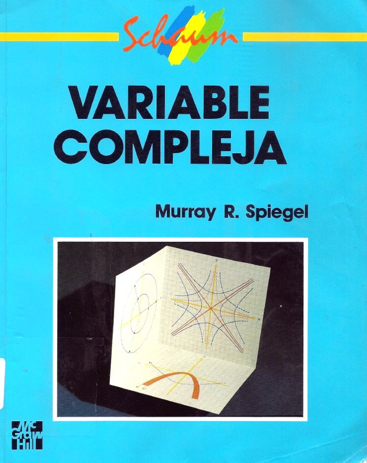 El Solucionario on Twitter: "Variable Compleja (Schaum) - Murray R. Spiegel - 1ra Edición ...