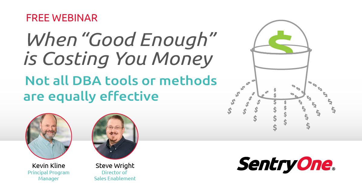 SentryOne on Twitter: "Not all #DBA tools are created equal. In fact, some tools and methods can ...