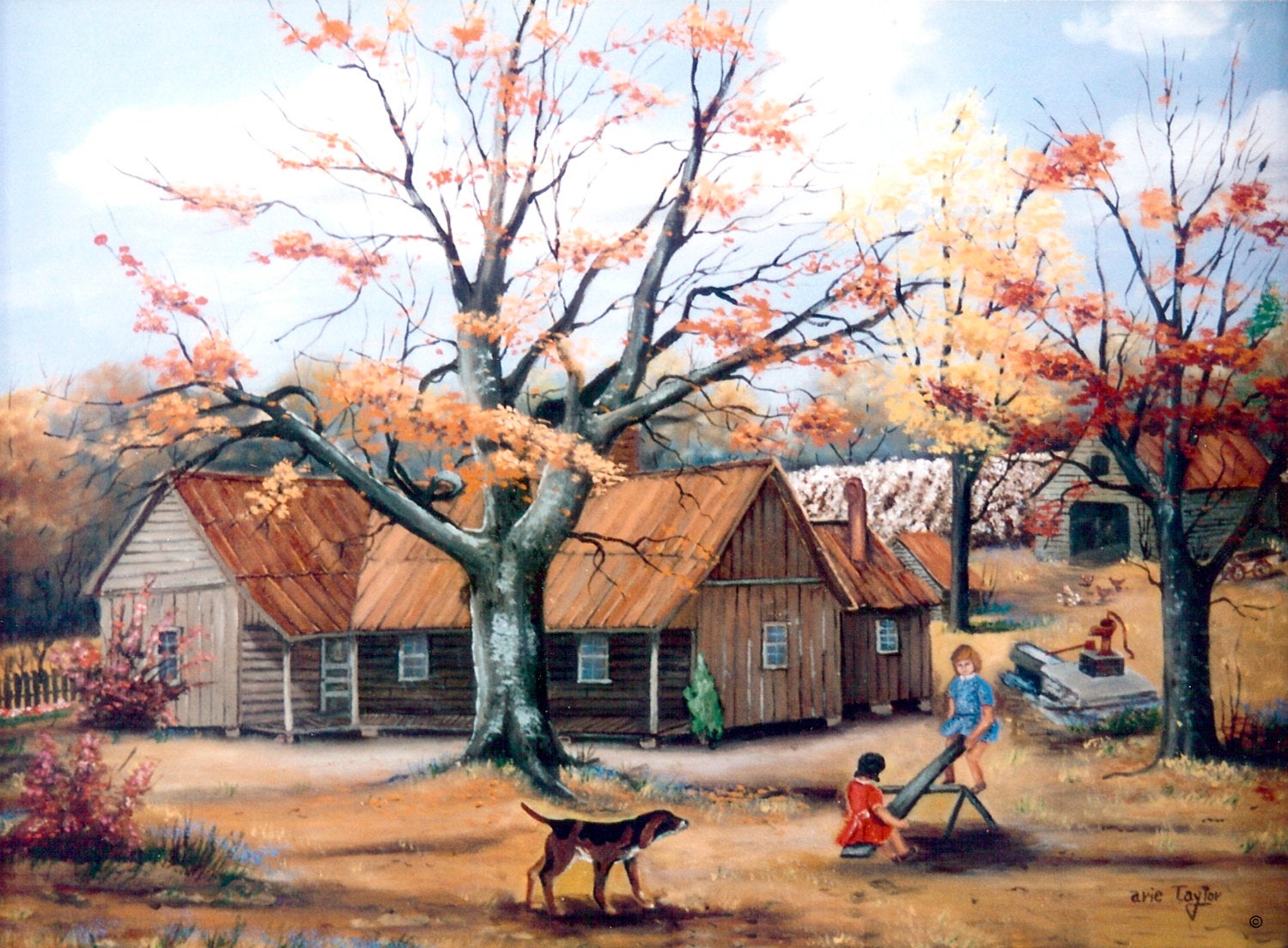 Country Folk Art Paintings