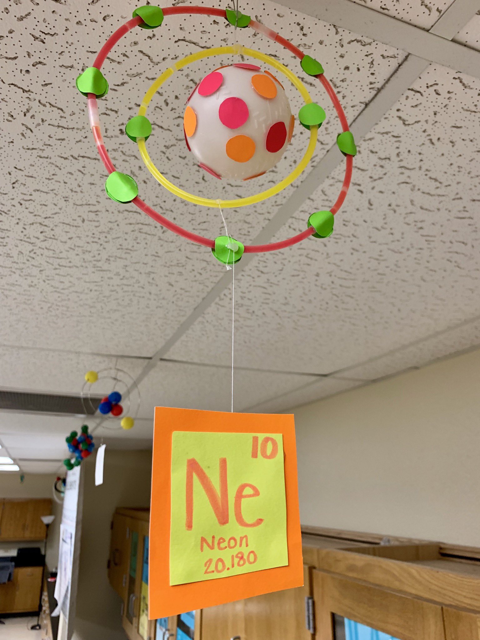 3d Neon Atom Model Project