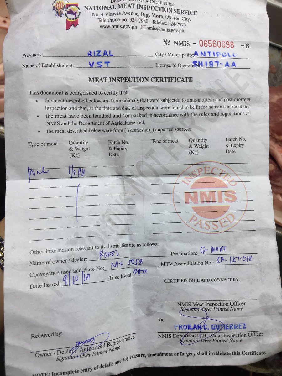 The DA and Bureau of Animal Industry reminds the public to look for the ...