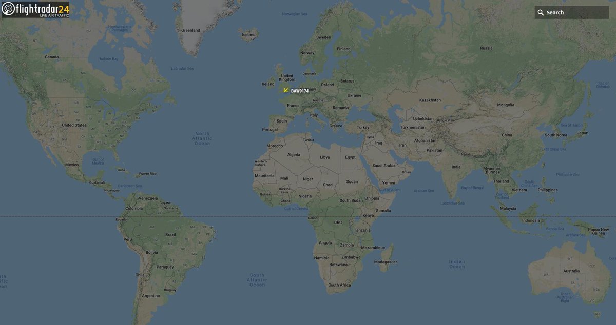 A Thread from @flightradar24: "ONE - that's the total amount of British ...