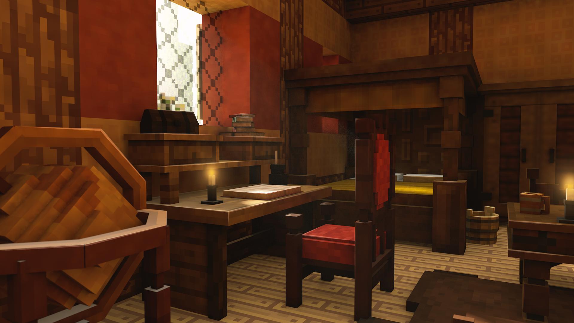 Minecraft Medieval House Interior