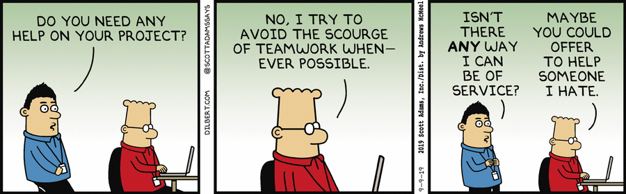 Teamwork Comic Dilbert