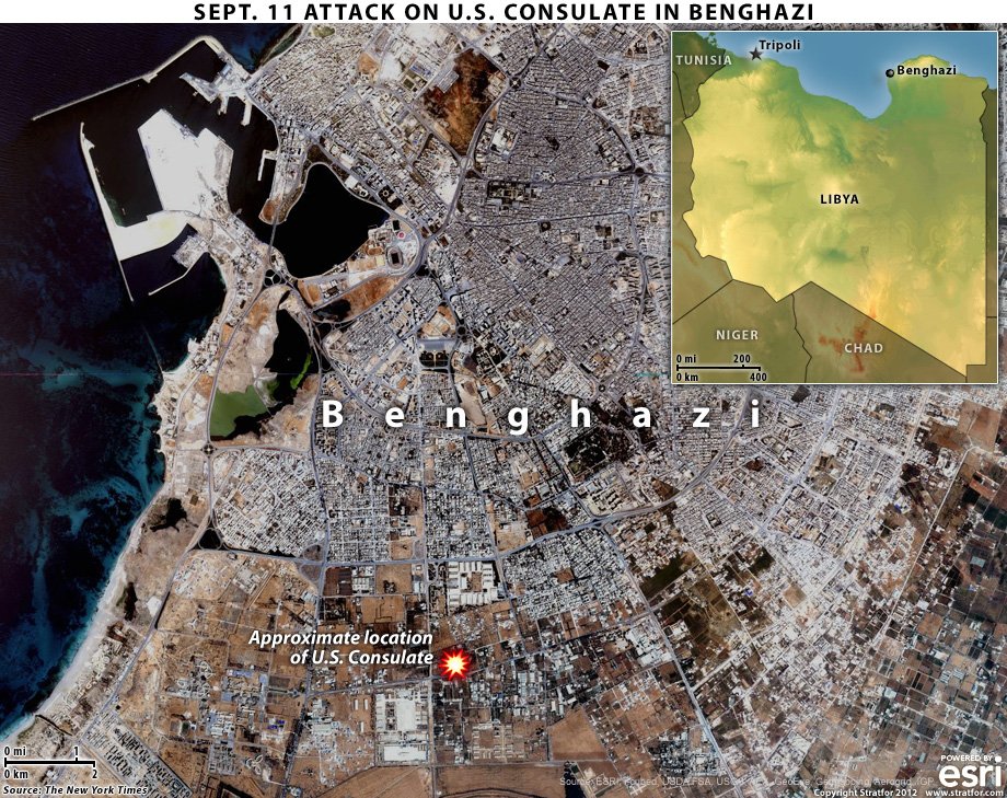 Benghazi Attack Map