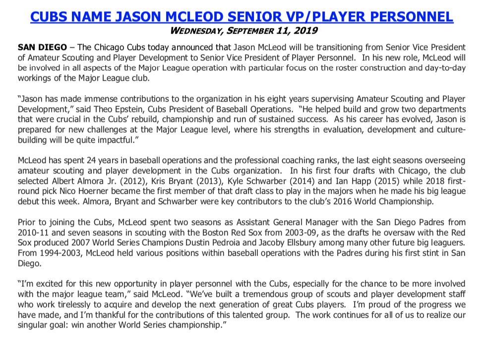 Jason Mcleod Baseball