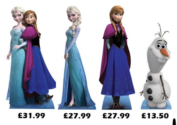 Frozen Cardboard Cut Outs