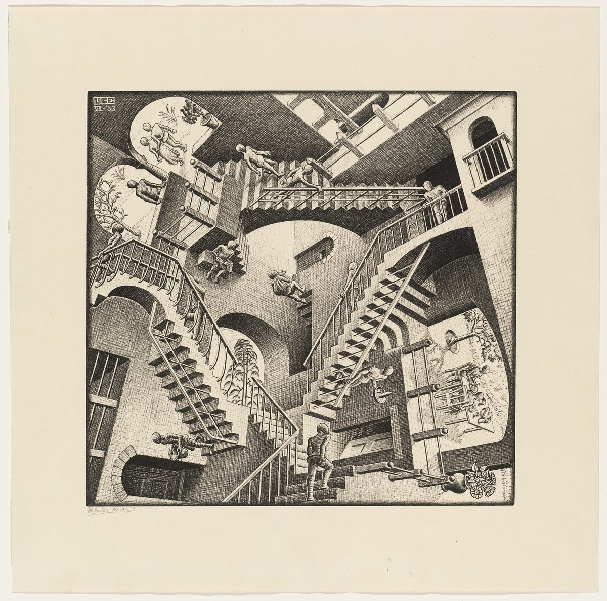 A Thread from @VeraCausa9: "M.C. Escher made studies of Italian ...
