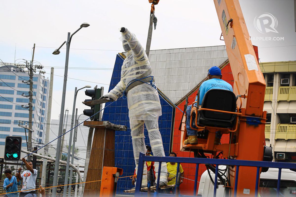 LOOK: The QC local government orders the relocation of Ninoy Aquino’s ...