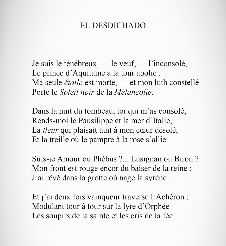 Pdf Nerval El Desdichado Myrtho Marianna Gemelli 49 Off