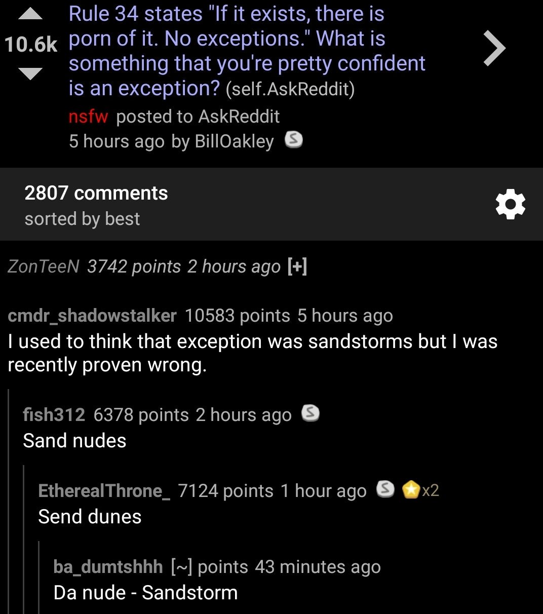 Rule 34 No Exceptions