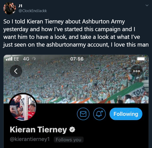 Dan Critchlow on Twitter: "In the last couple of days, Tierney has bought a young bullied fan a ...
