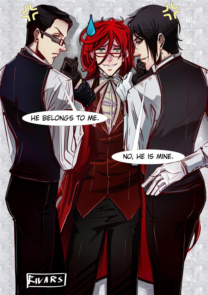 Black Butler Sebastian X Grell