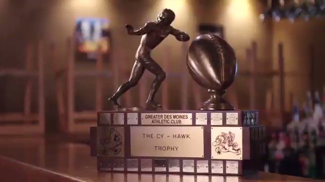 The idea of the Cy-Hawk trophy was formed by a group of bowlers and ...