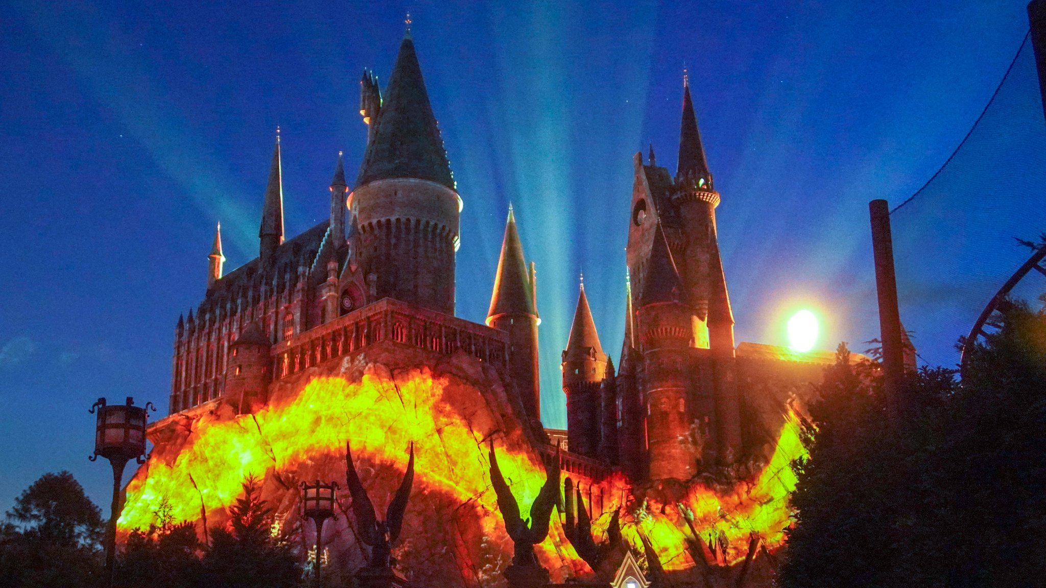 Hogwarts Castle On Fire