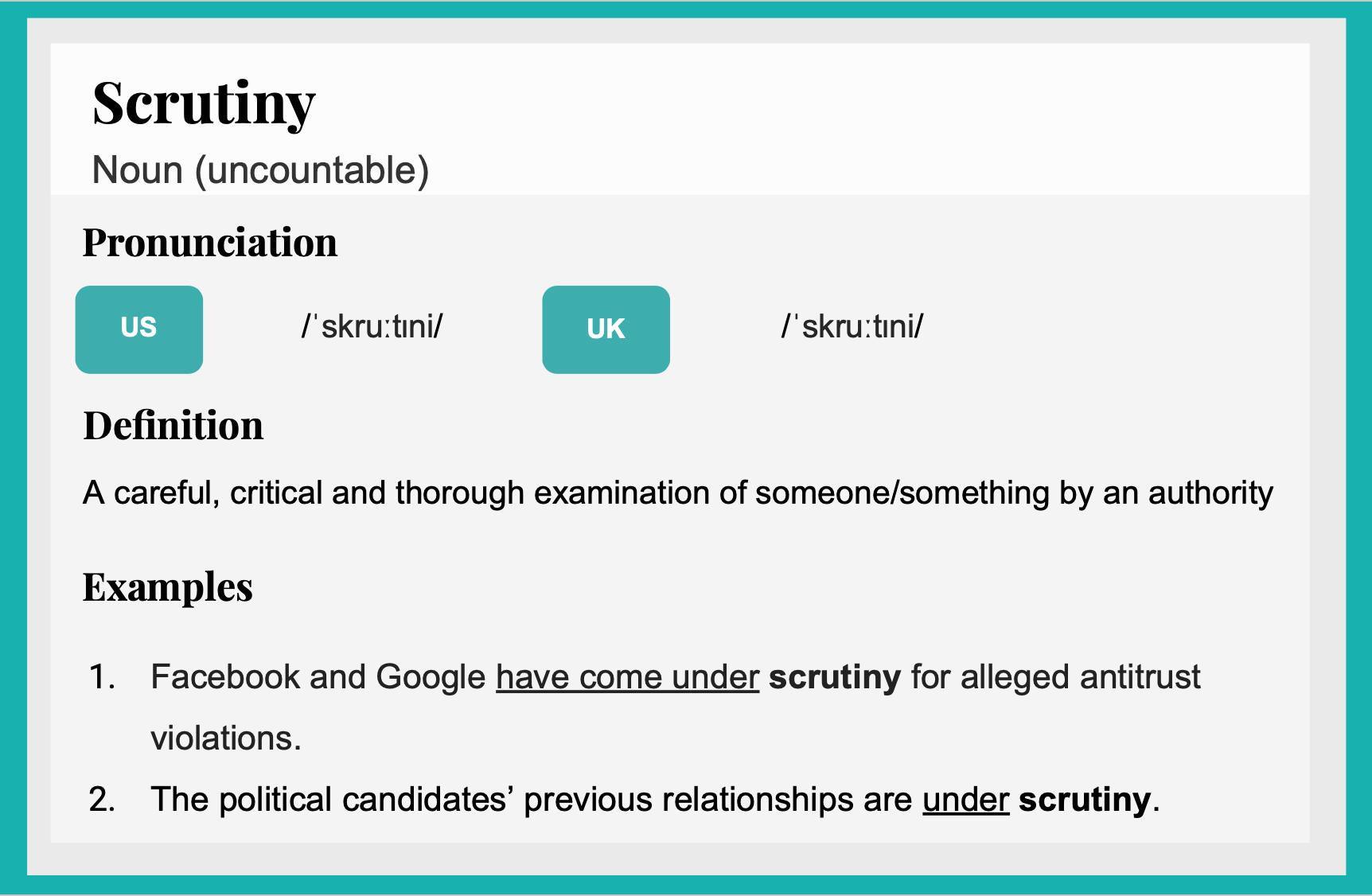 Scrutiny Meaning In English Sale Shop | www.pinnaxis.com