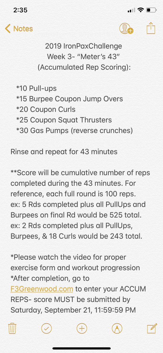 Iron Pax Week # 3 - Be The Bacon - F3 Lehigh Valley