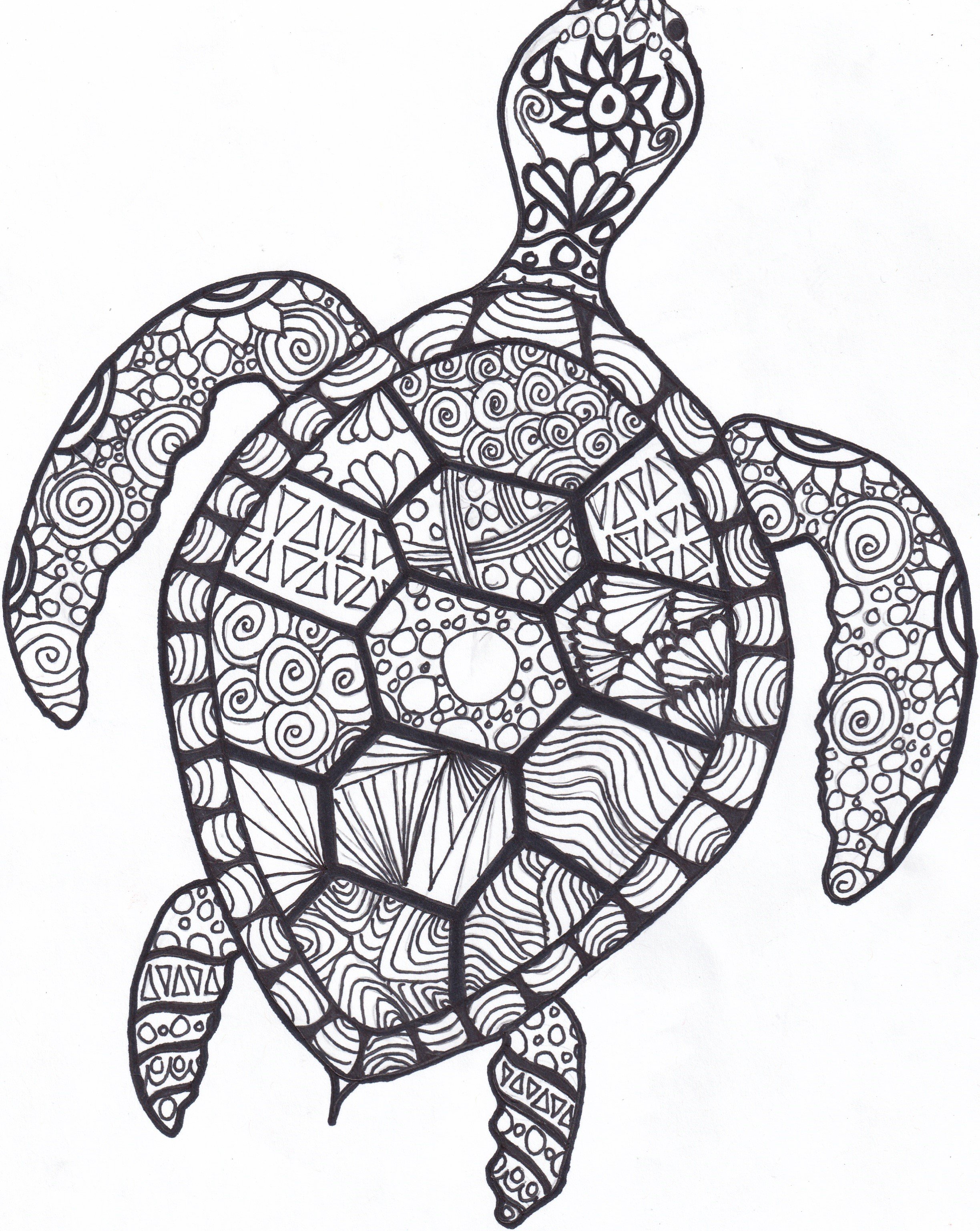 Easy Animal Zentangles