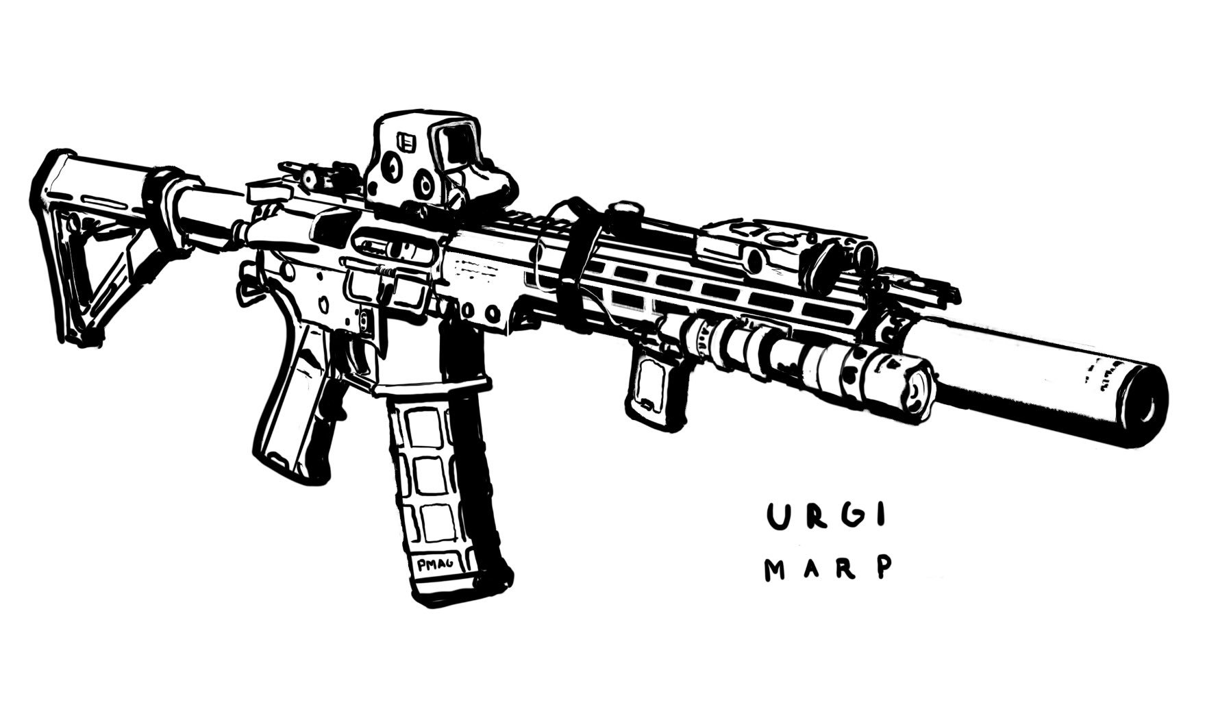 AR-15 Sketch By Vasun5 On DeviantArt | atelier-yuwa.ciao.jp