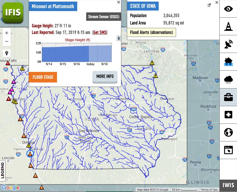 Map Of Flooding In Iowa