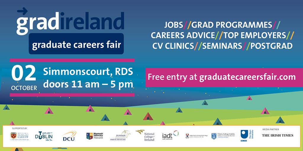 gradireland on Twitter: "gradireland Graduate Careers Fair 2019, we’re ready for you! Join us ...