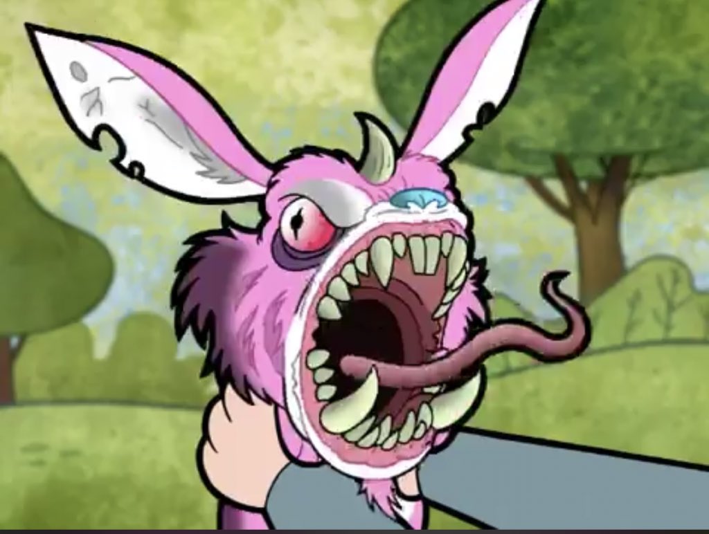 Looking for a pink squeaky thing from a 2000s/2010s cartoon. It was ...